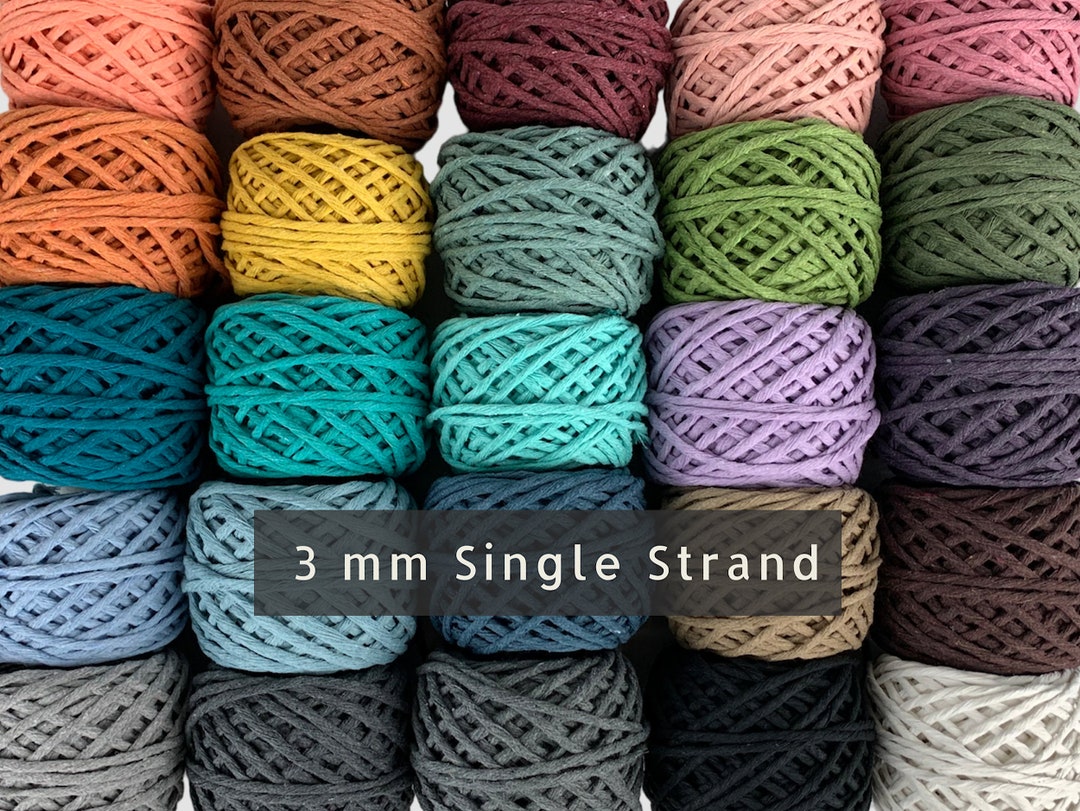 3mm / 100 Ft Single Strand Macrame Cotton String - Etsy