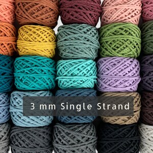 3mm / 100 Ft Single Strand Macrame Cotton String - Etsy