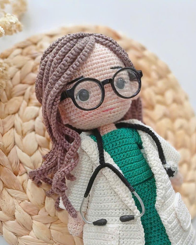 Amigurumi Doctor Doll Crochet Pattern: Medical Student Gift (PDF ...