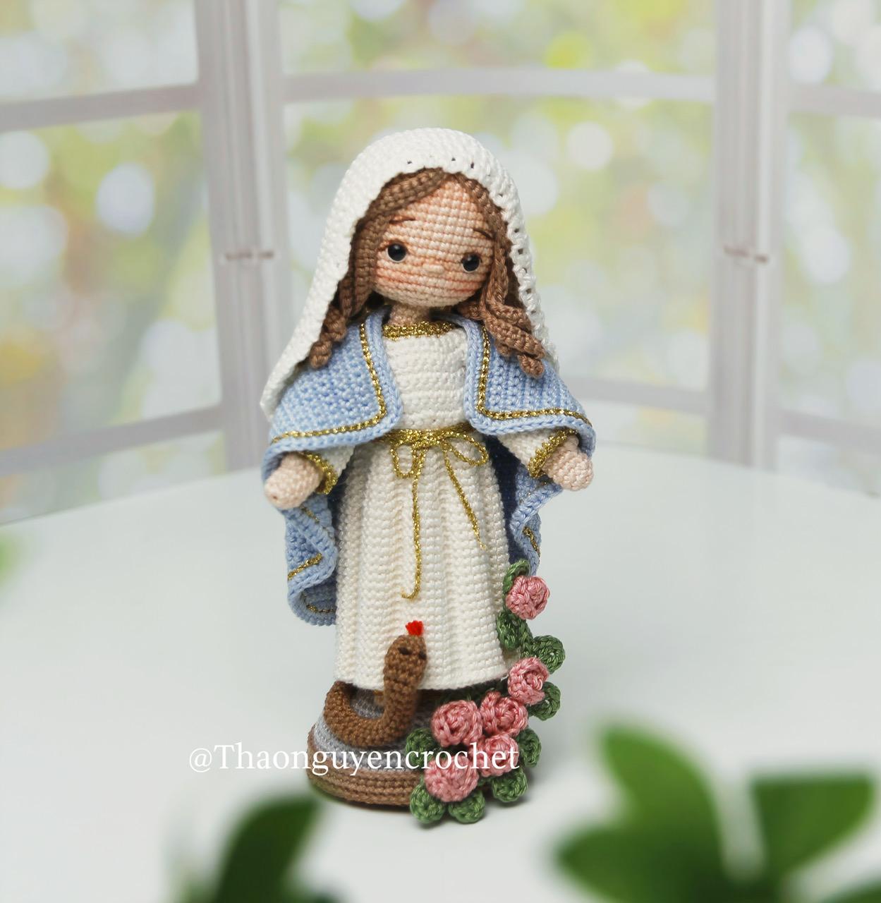 Amigurumi Virgin Mary Crochet – Our Lady of Grace Doll – Catholic ...