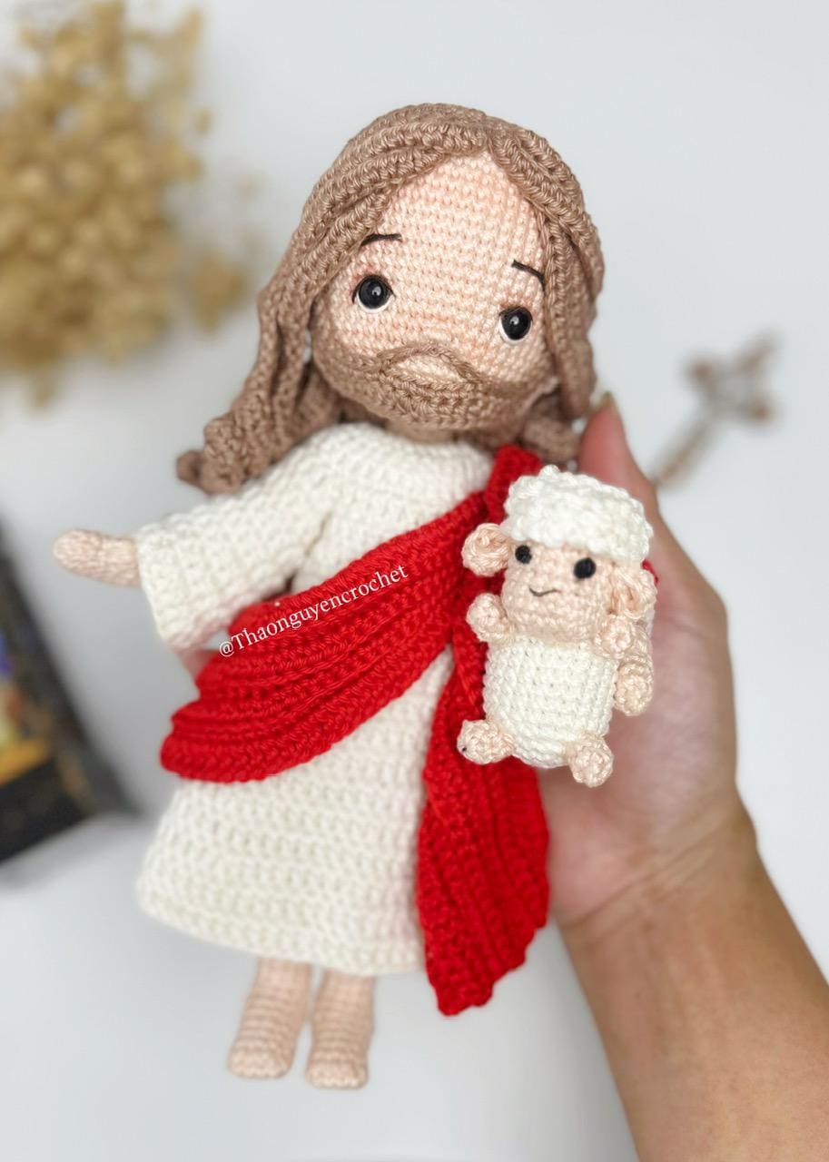 Jesus Christ Amigurumi Crochet Pattern | Christian Doll (PDF Pattern ...