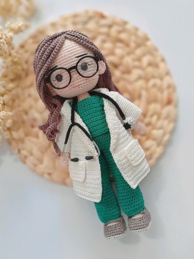 Amigurumi Doctor Doll Crochet Pattern: Medical Student Gift (PDF ...
