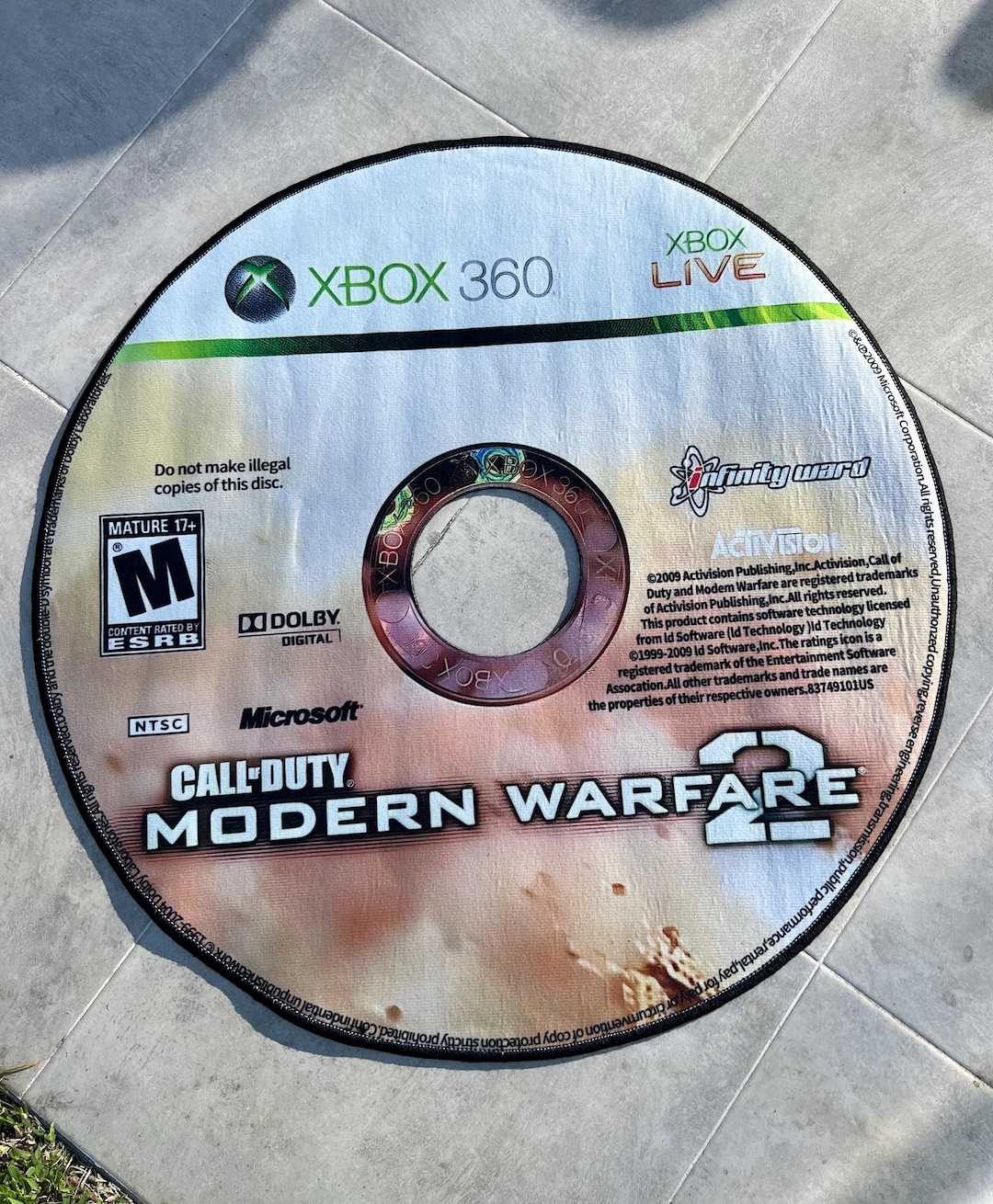 COD Call of Duty Modern Warfare 2 MW2 Custom Gaming Rug for Home Set up ...