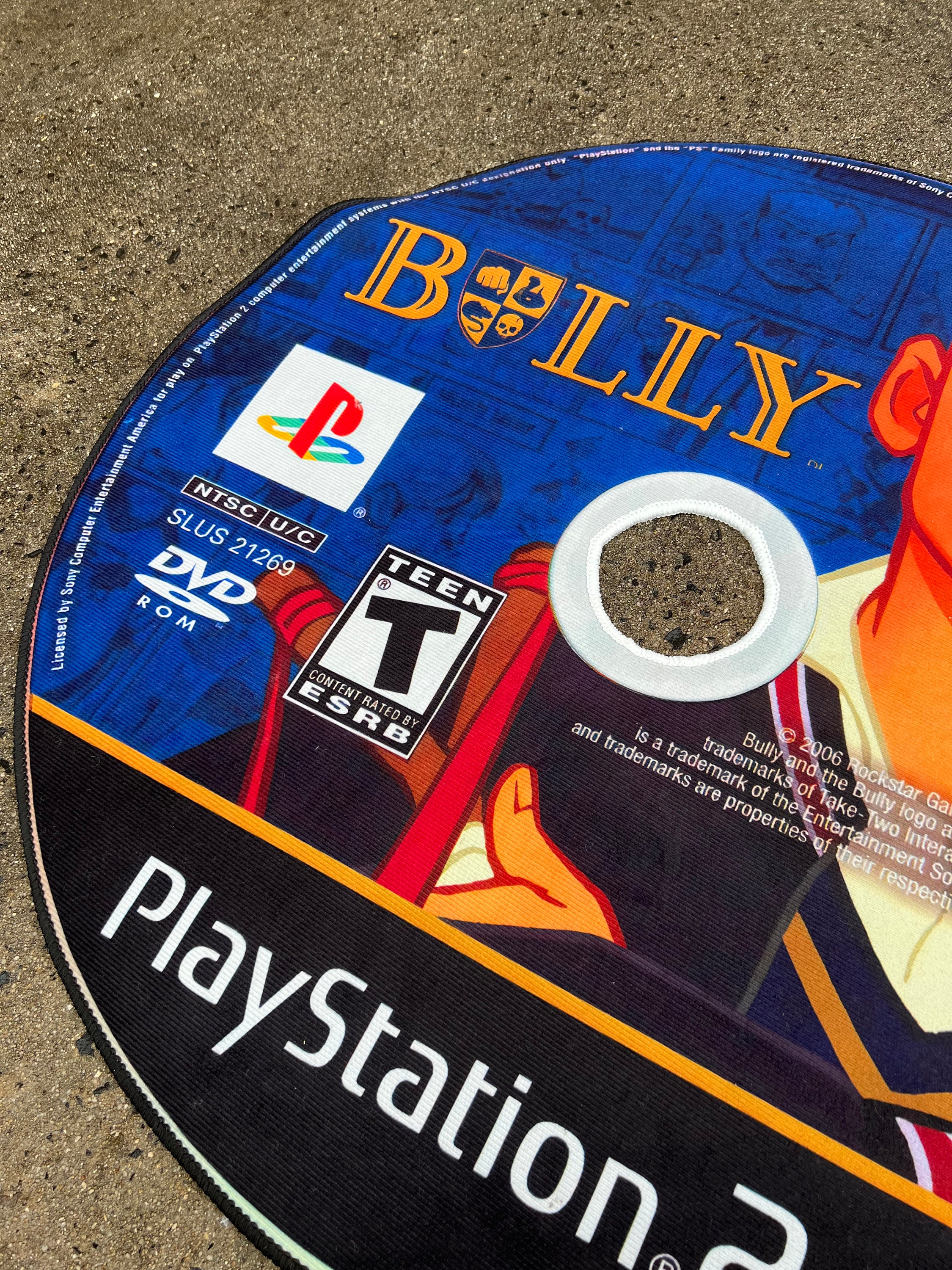 Bully Rug PS2 Custom Nostalgic Gaming Disc Rug Playstation 2 High ...