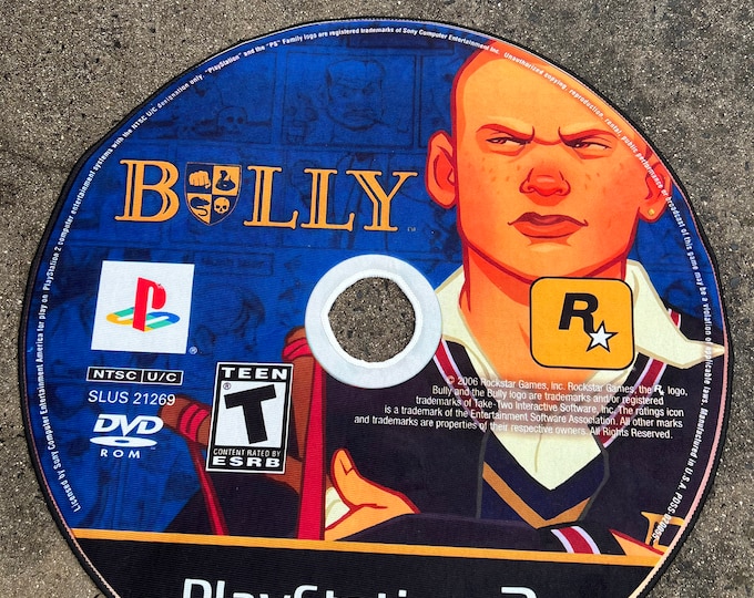 Bully Rug PS2 Custom Nostalgic Gaming Disc Rug Playstation 2 - Etsy