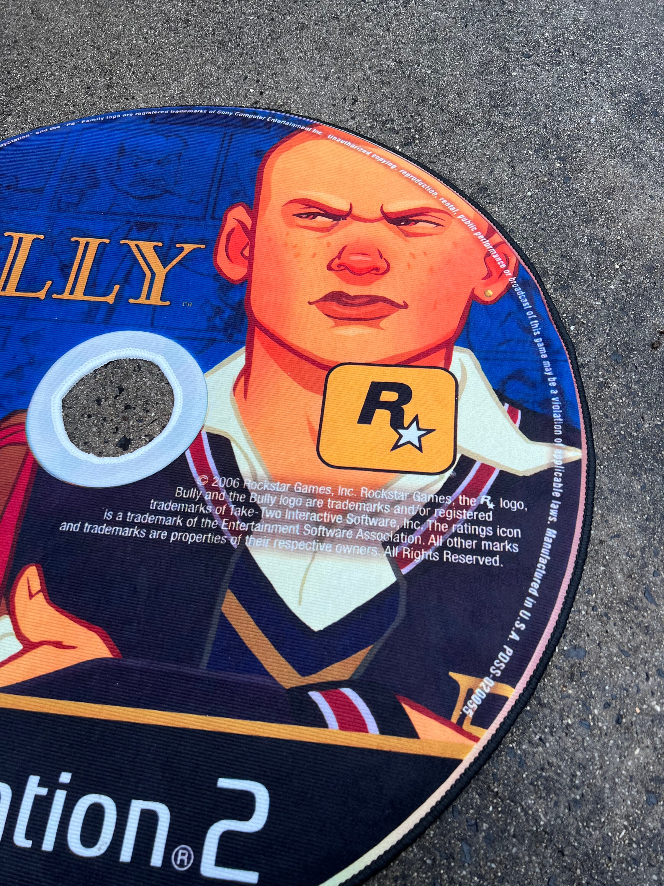Bully Rug PS2 Custom Nostalgic Gaming Disc Rug Playstation 2 High ...