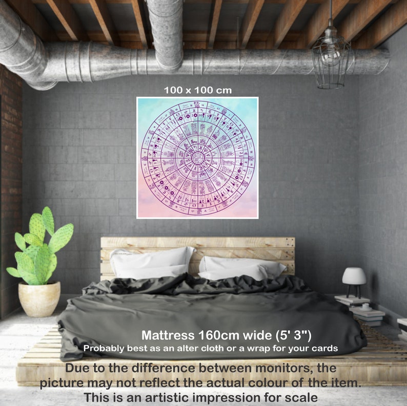 07 DECAN WHEEL Tarot Fabric Wall Hanging FAIRYCORE - Etsy