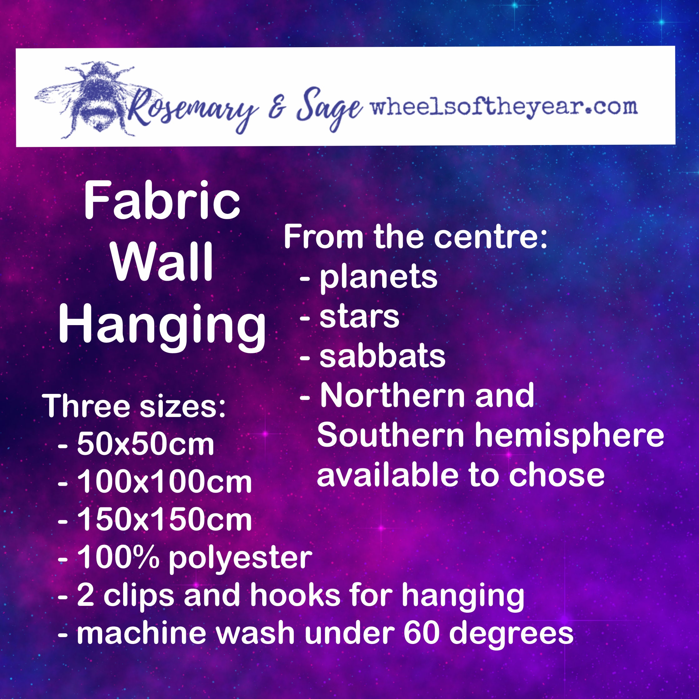 17 PAGAN WHEEL of the Year Fabric Wall Hanging GALAXY - Etsy