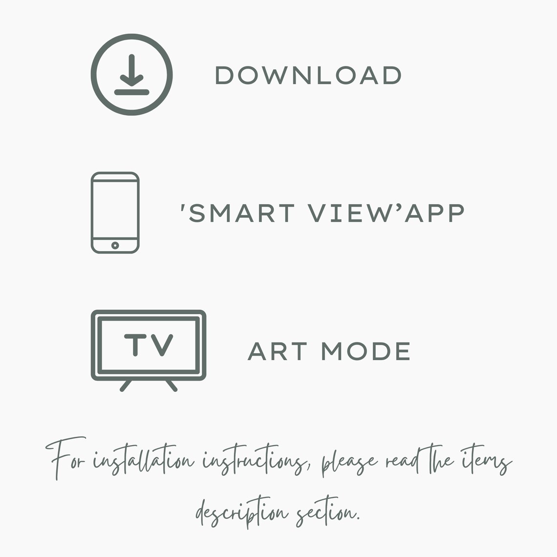 Frame TV Art Japandi Abstract, Landscape Digital Painting, TV Art ...