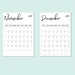 2024 Calendar Printable Blank Design Monthly Calendar Monday - Etsy