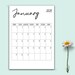 2024 Calendar Printable Blank Design Monthly Calendar Monday - Etsy