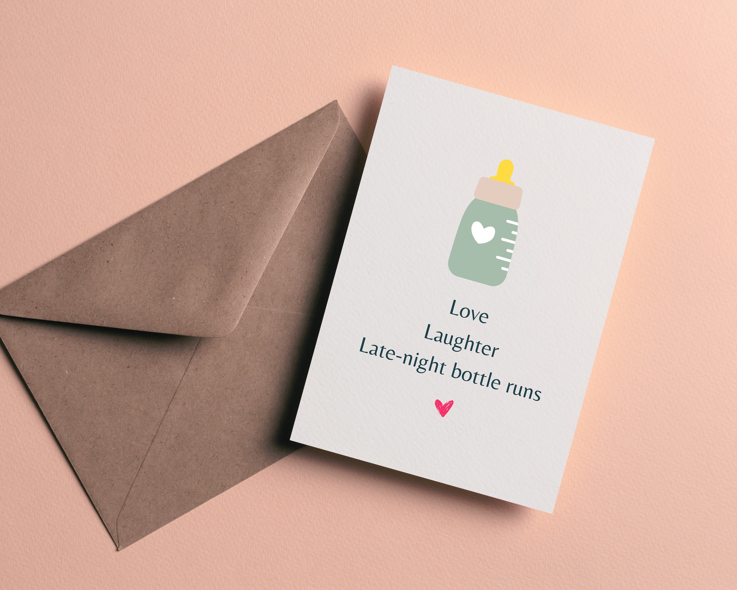 Baby Shower | Digital Download & Printable Card | Funny New Baby Card ...