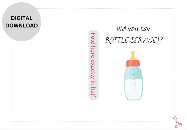 Baby Shower Digital Download & Printable Card Funny New Baby Card New ...