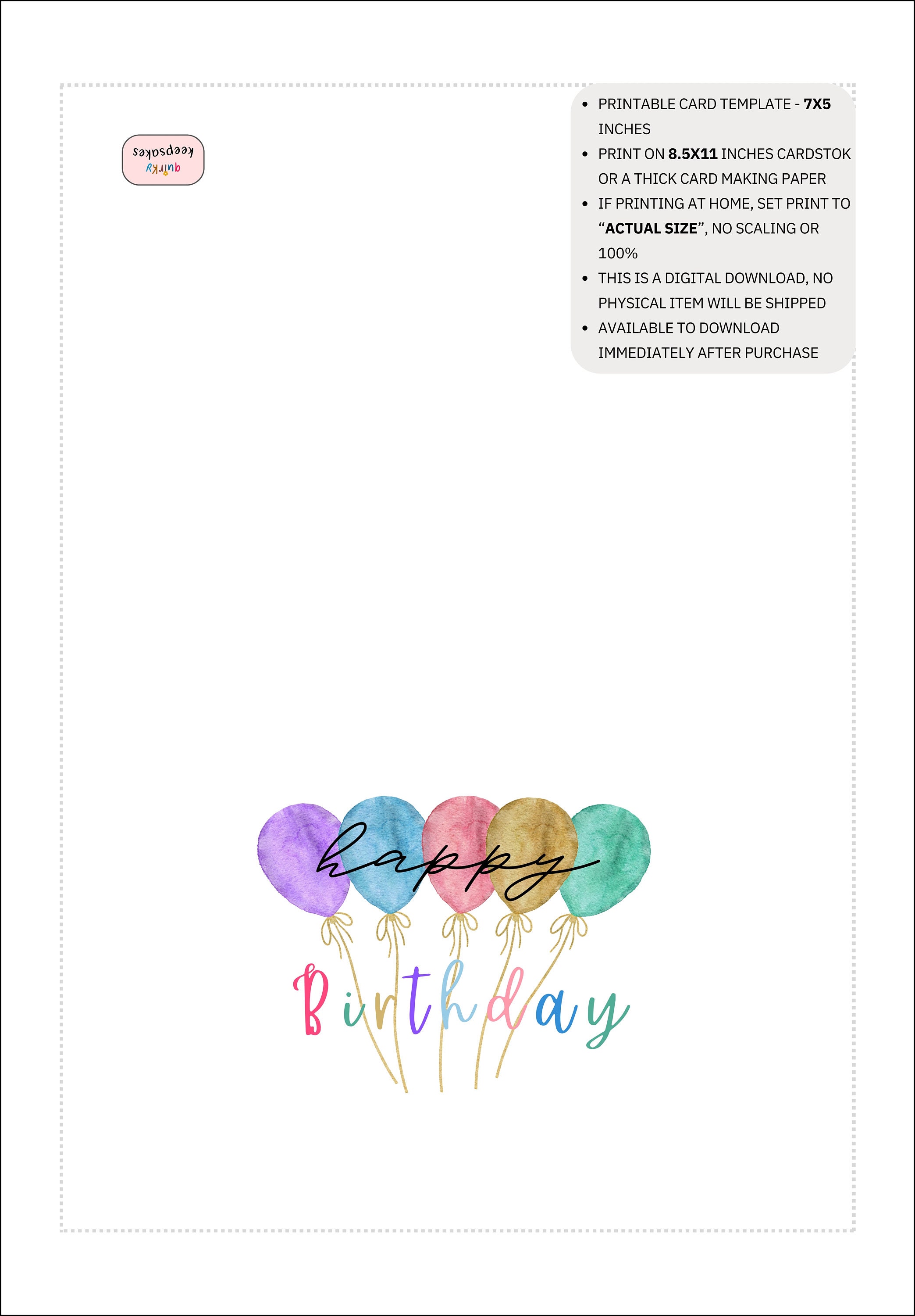 Happy Birthday Card | Funny Birthday Card | Card for Her | Card for Him ...