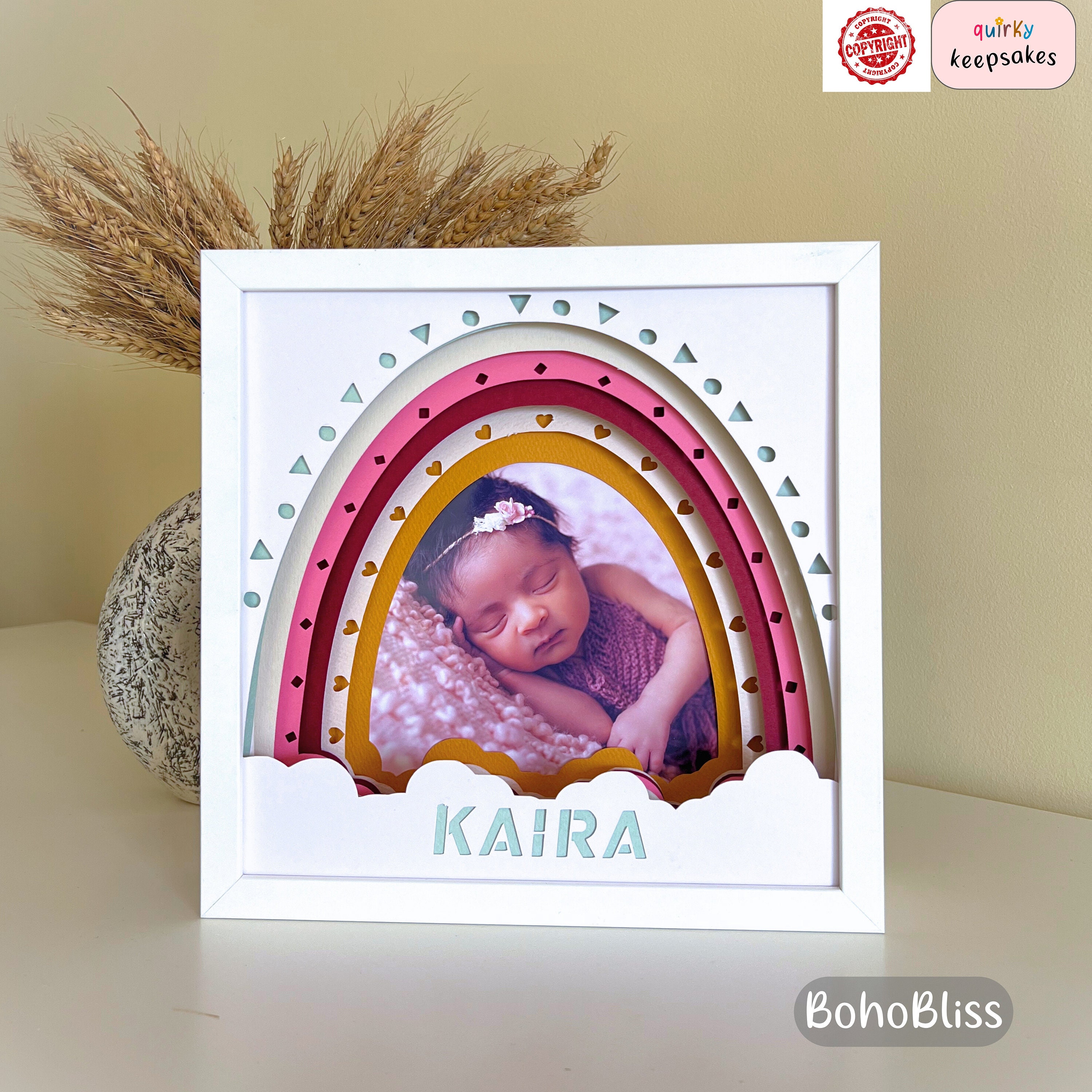3D Custom Baby Stats Shadow Box, Baby Birth Shadow Box, Custom Name SVG ...
