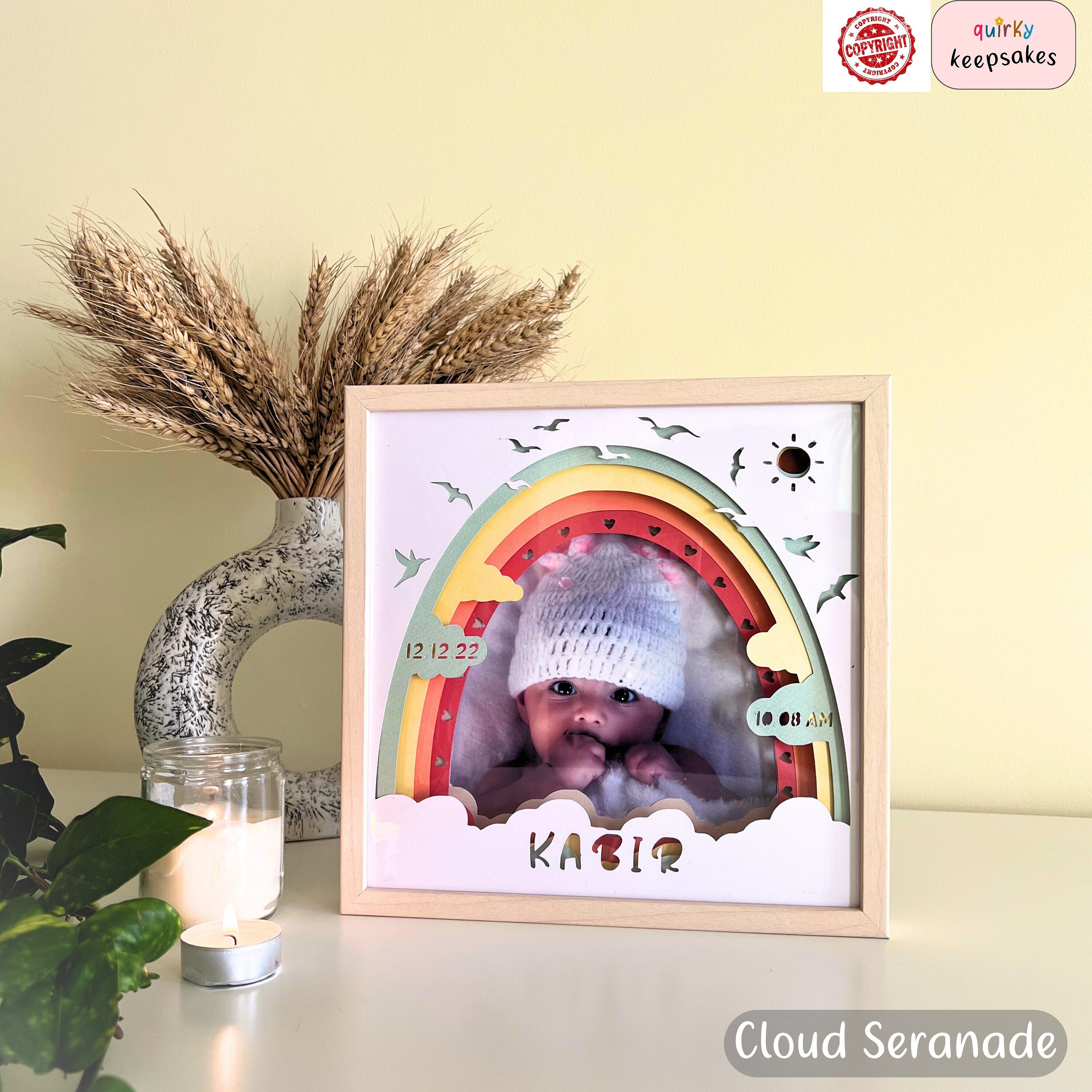 3D Custom Baby Stats Shadow Box, Baby Birth Shadow Box, Custom Name SVG ...