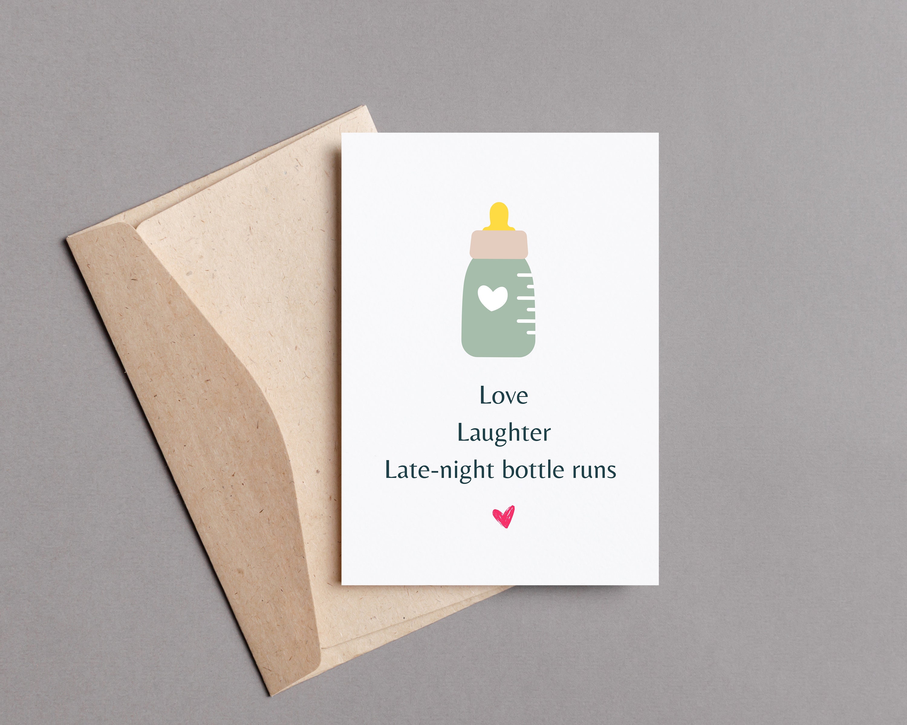 Baby Shower | Digital Download & Printable Card | Funny New Baby Card ...