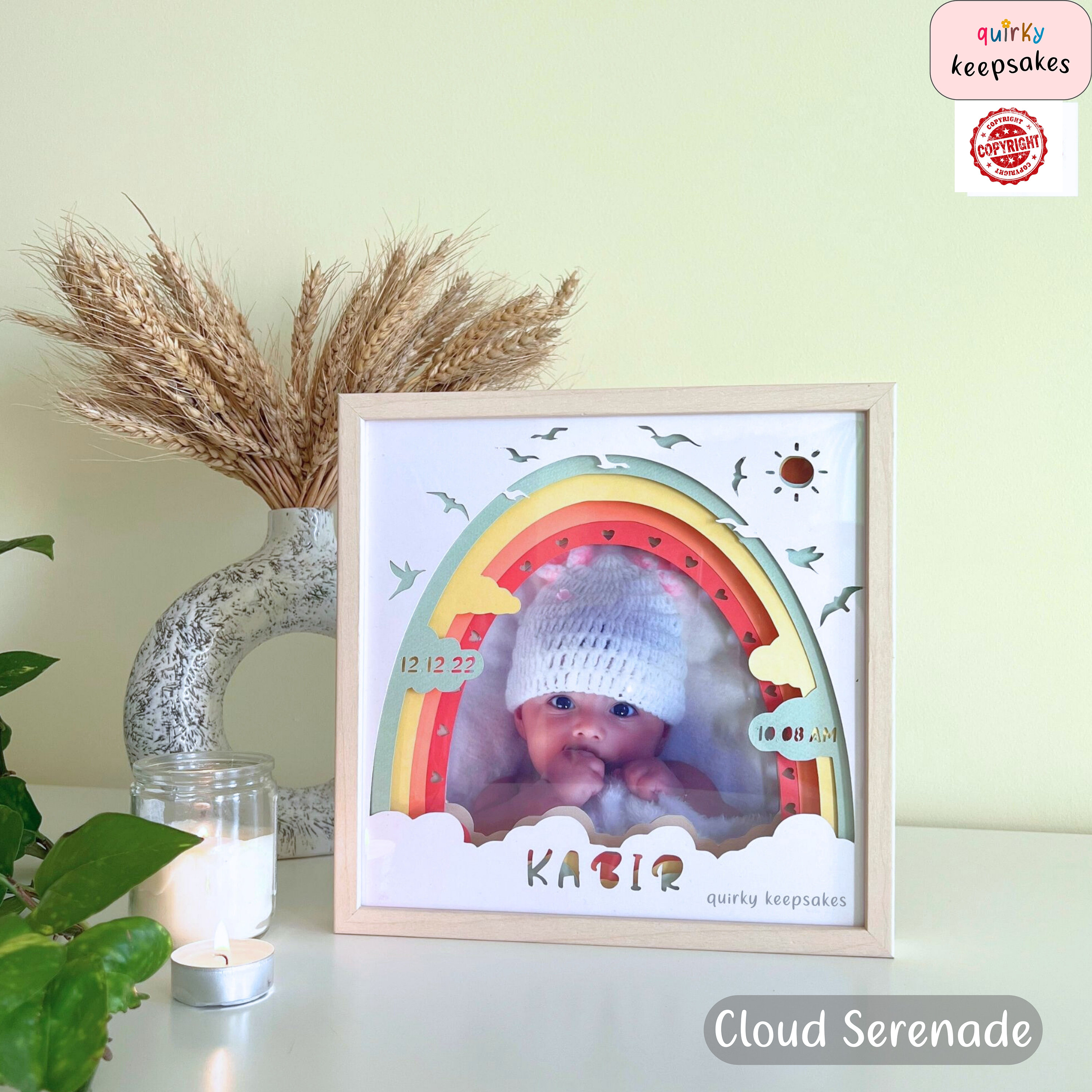 3D Custom Baby Stats Shadow Box, Baby Birth Shadow Box, Custom Name SVG ...