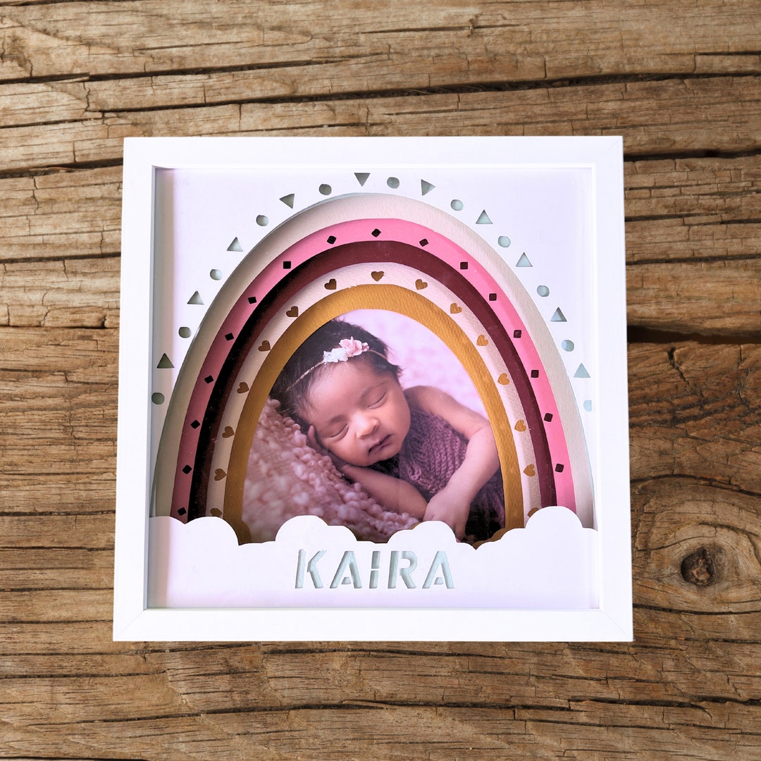 3D Custom Baby Stats Shadow Box, Baby Birth Shadow Box, Custom Name SVG ...