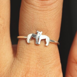925 Silver Kiss Greyhound Dog Ring,greyhound Jewelry,silver Family ...