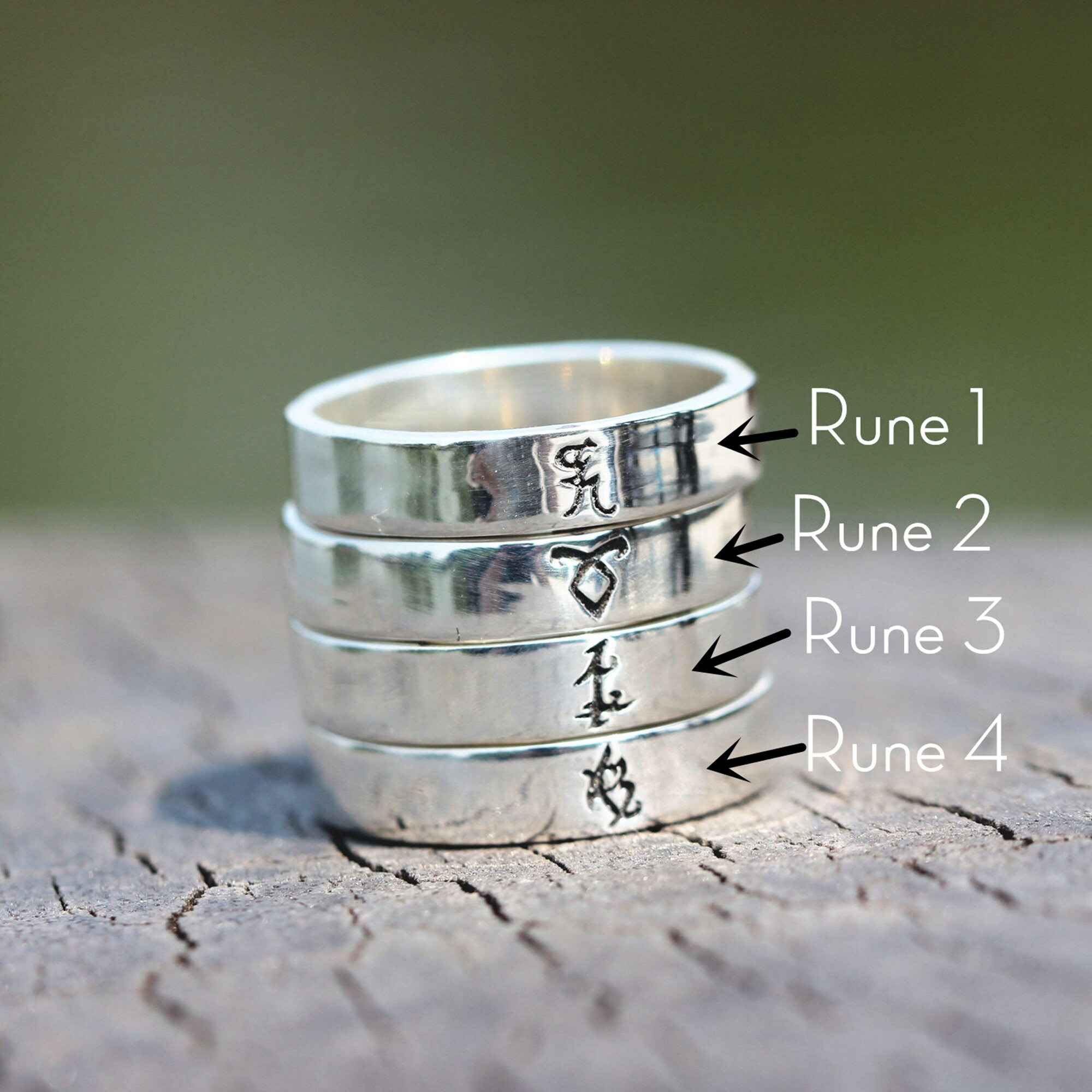 925 Sterling Silver Power Runes Ringparabatai Rune - Etsy