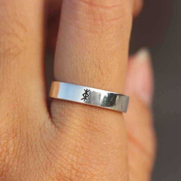 Rune Wedding Ring - Etsy