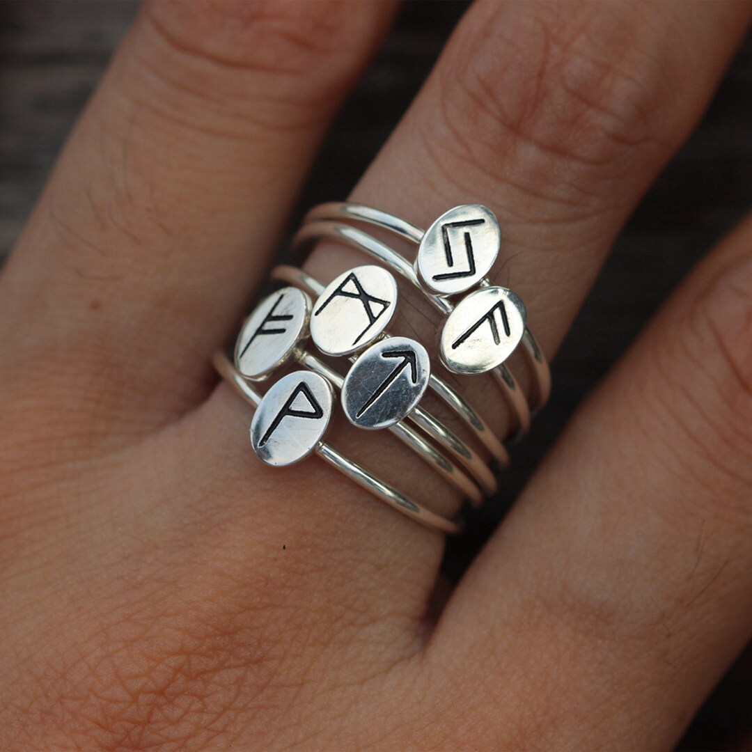 Silver Inguz Rune Ring,ingwaz Ring,ingwaz Rune Ring,viking Rune Ring ...