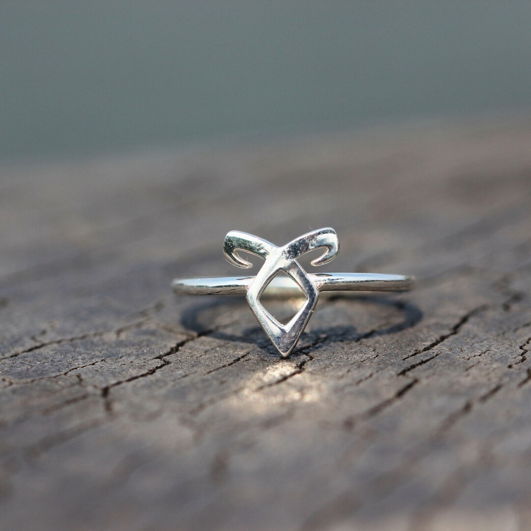 Silver Celtic Runes Ring, 925 Sterling Silver Angelic Power Rune Ring ...