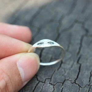 Sterling Silver Ant Ring: Delicate Animal Jewelry - Etsy