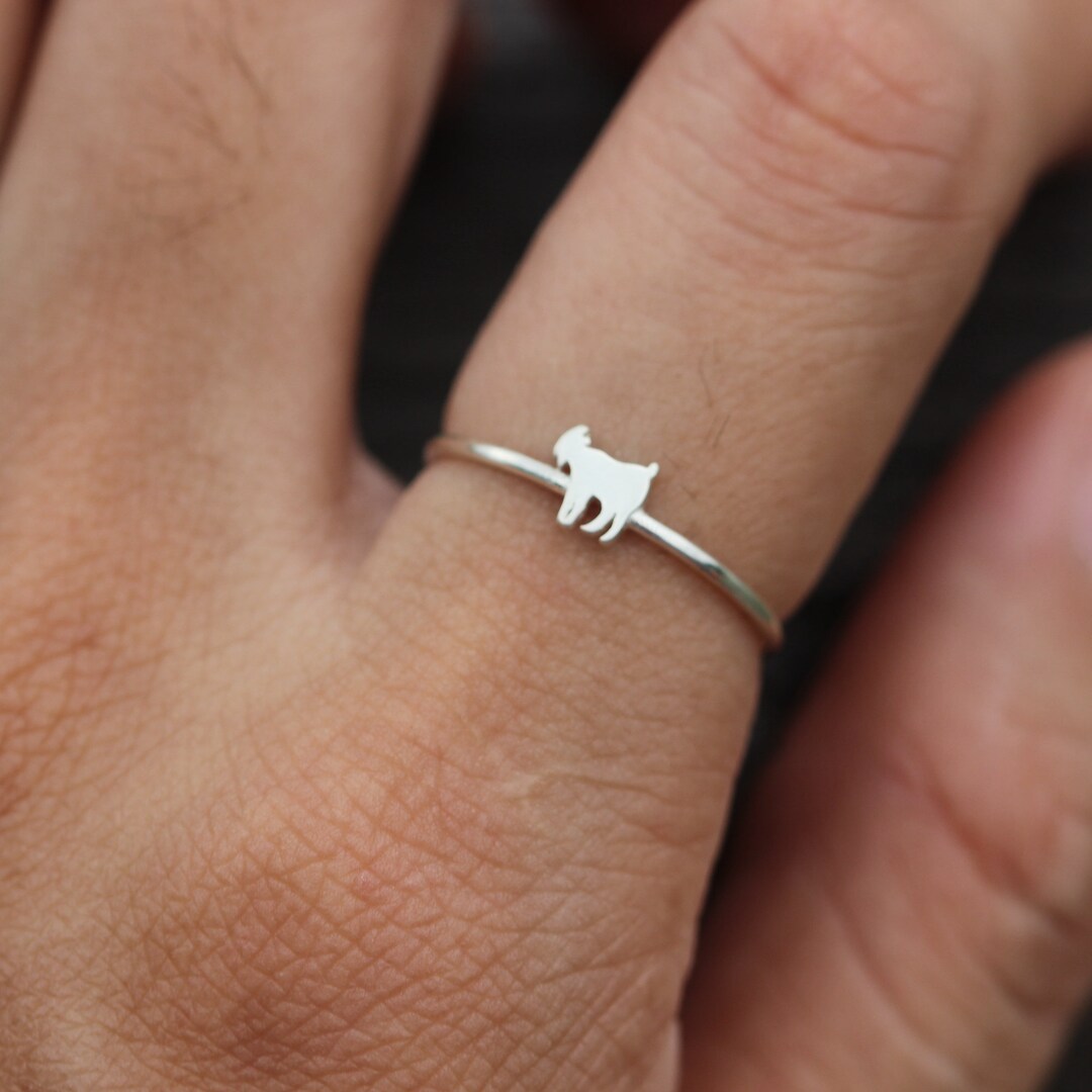 Solid 925 Silver Saiga Ring,sheep Ring,goat Ring,animal Lover Ring ...