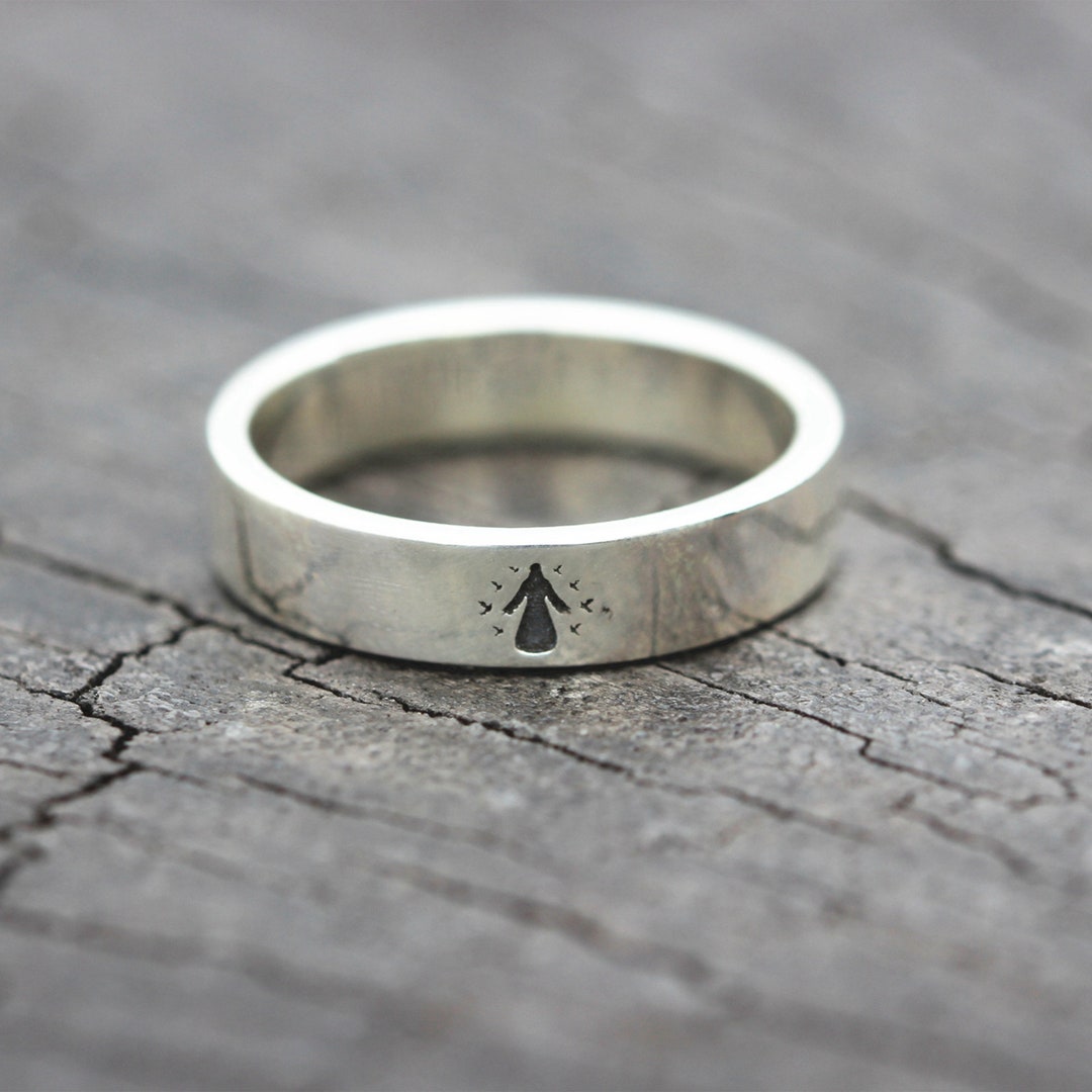 JESUS CHRIST Birds Free Doves, Sterling Silver Ring,god Silver Ring ...