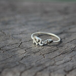 925 Sterling Silver Lucky Elephant Ring,family Jewelry - Etsy