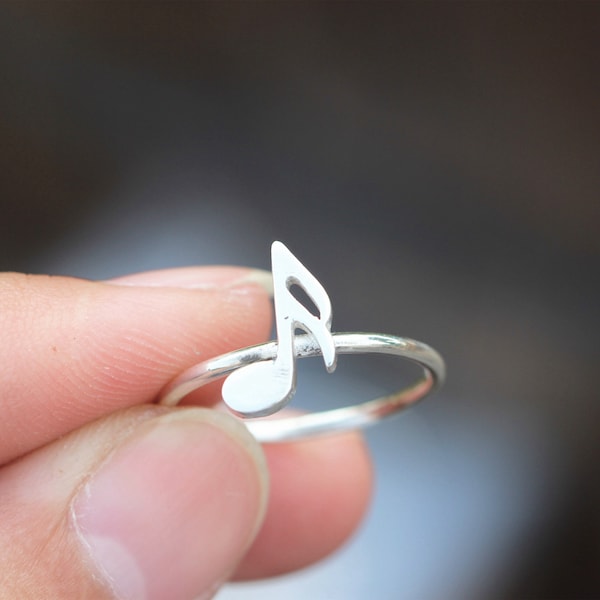 Music Note Ring - Etsy