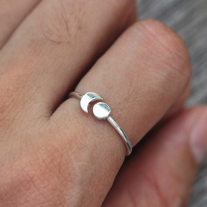 925 Sterling Silver Sun and Moon Ring Ring,his and Hers Rings,night and ...