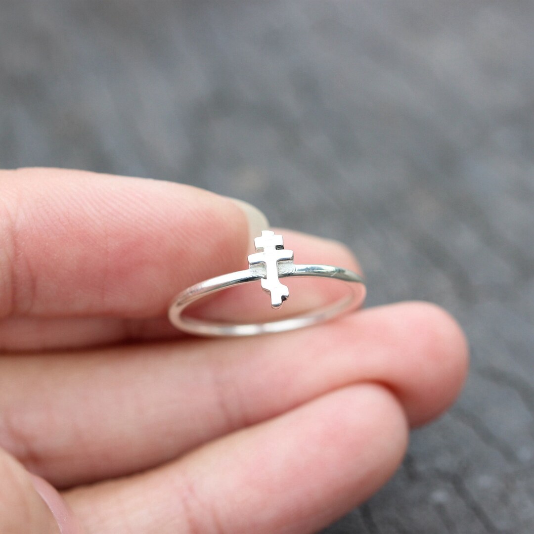 Sterling Silver Orthodox Cross Ring,silver Cross Ring - Etsy