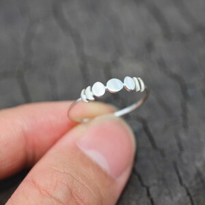 Silver Moon Phase Ring,crescent Moon Ring,moon Cycle Ring,sterling ...