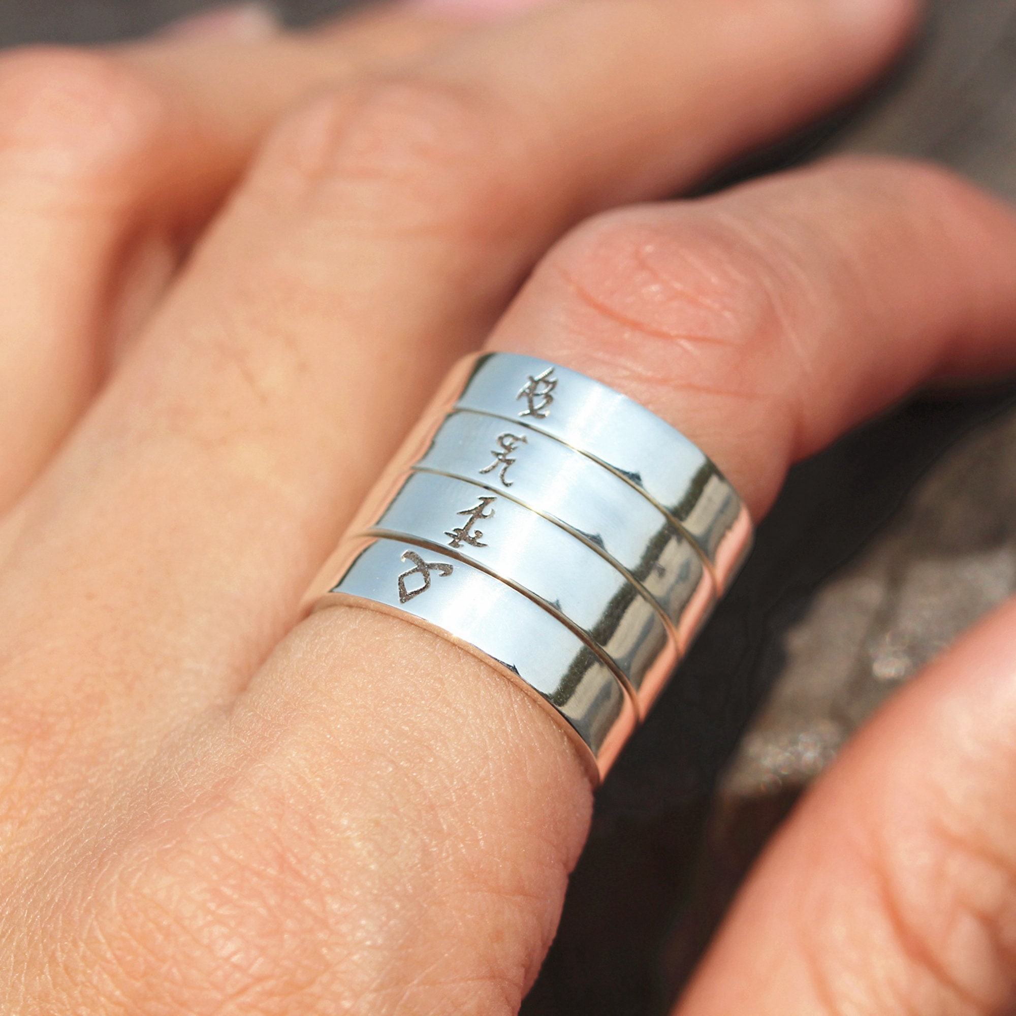 925 Sterling Silver Power Runes Ringparabatai Rune - Etsy