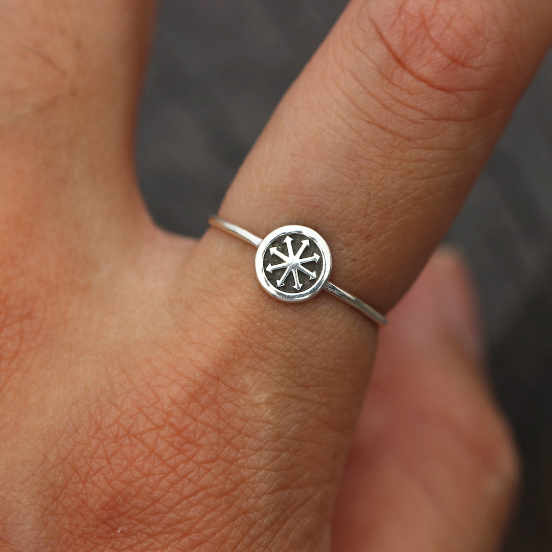 925 Silver Star of Chaos Ring,chaos Star Ring,chaos Signet Ring,wheel ...