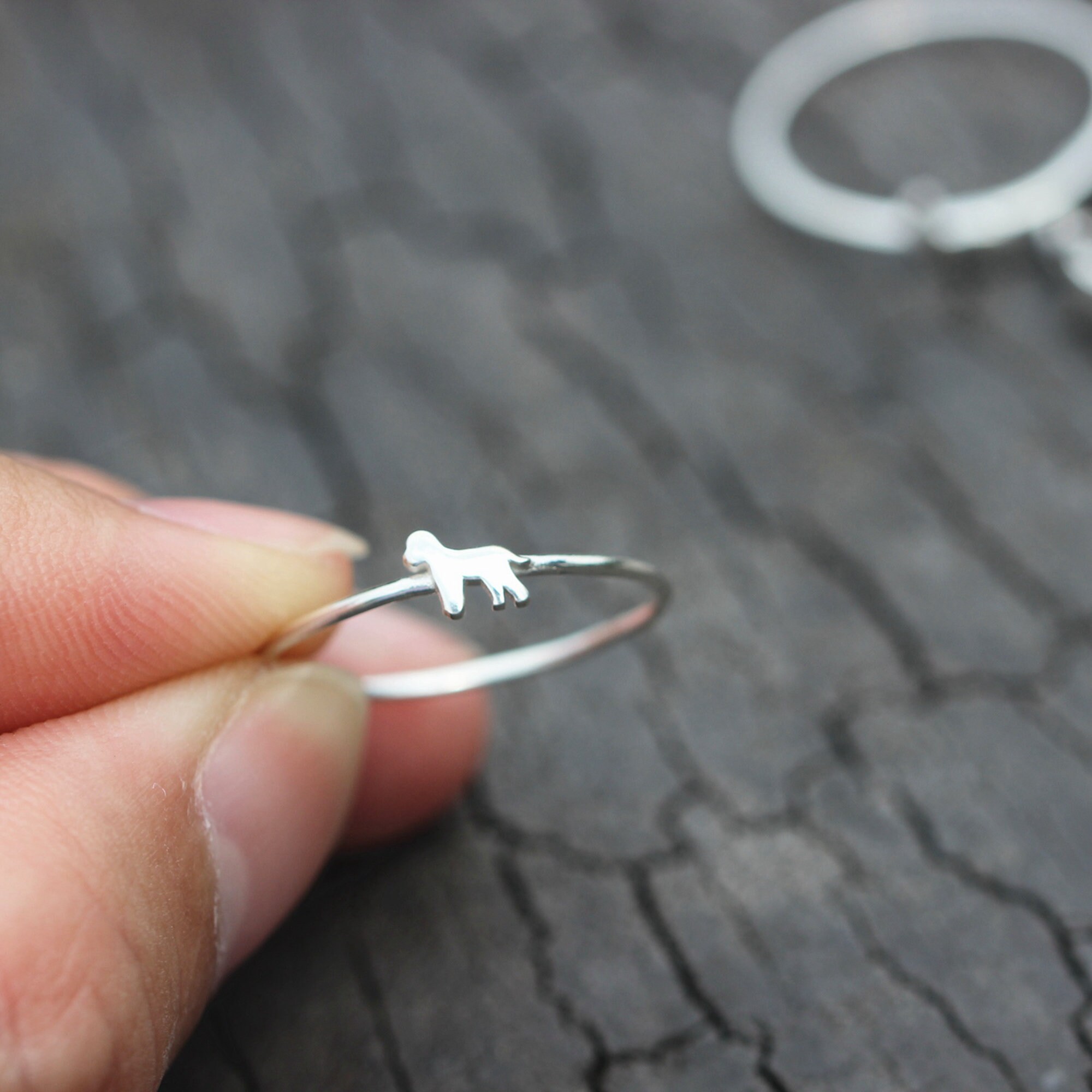 Sterling Silver Cockapoo Ring,silver Dog Ring,rings,animal Rings,animal ...