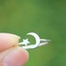 Sterling Silver Moon and Star Ring: Celestial Jewelry - Etsy