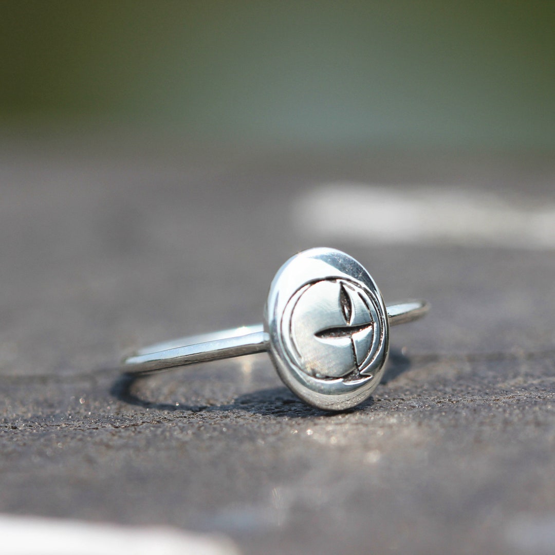 925 Sterling Silver Fire Ring,rings,flaming Chalice Ring,silver Jewelry,unitarian Universalist ...