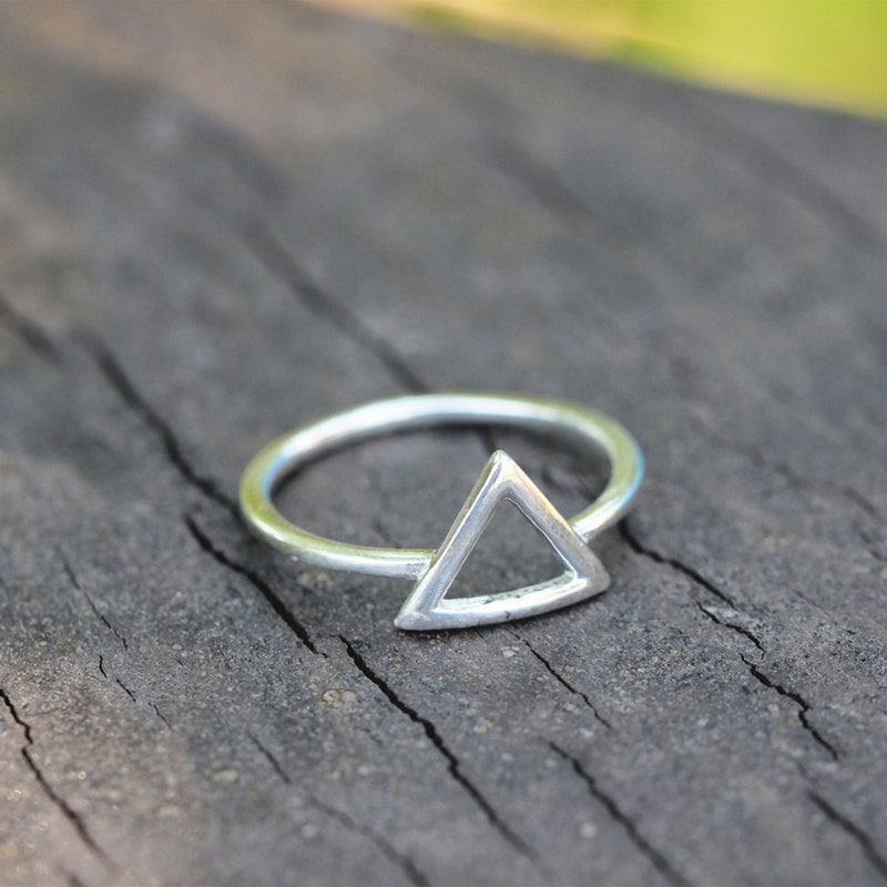 Triangle Ring - Etsy UK