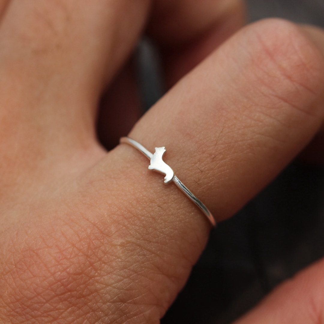 Sterling Silver Corgi Ring,silver Dog Ring,rings,animal Rings,animal ...
