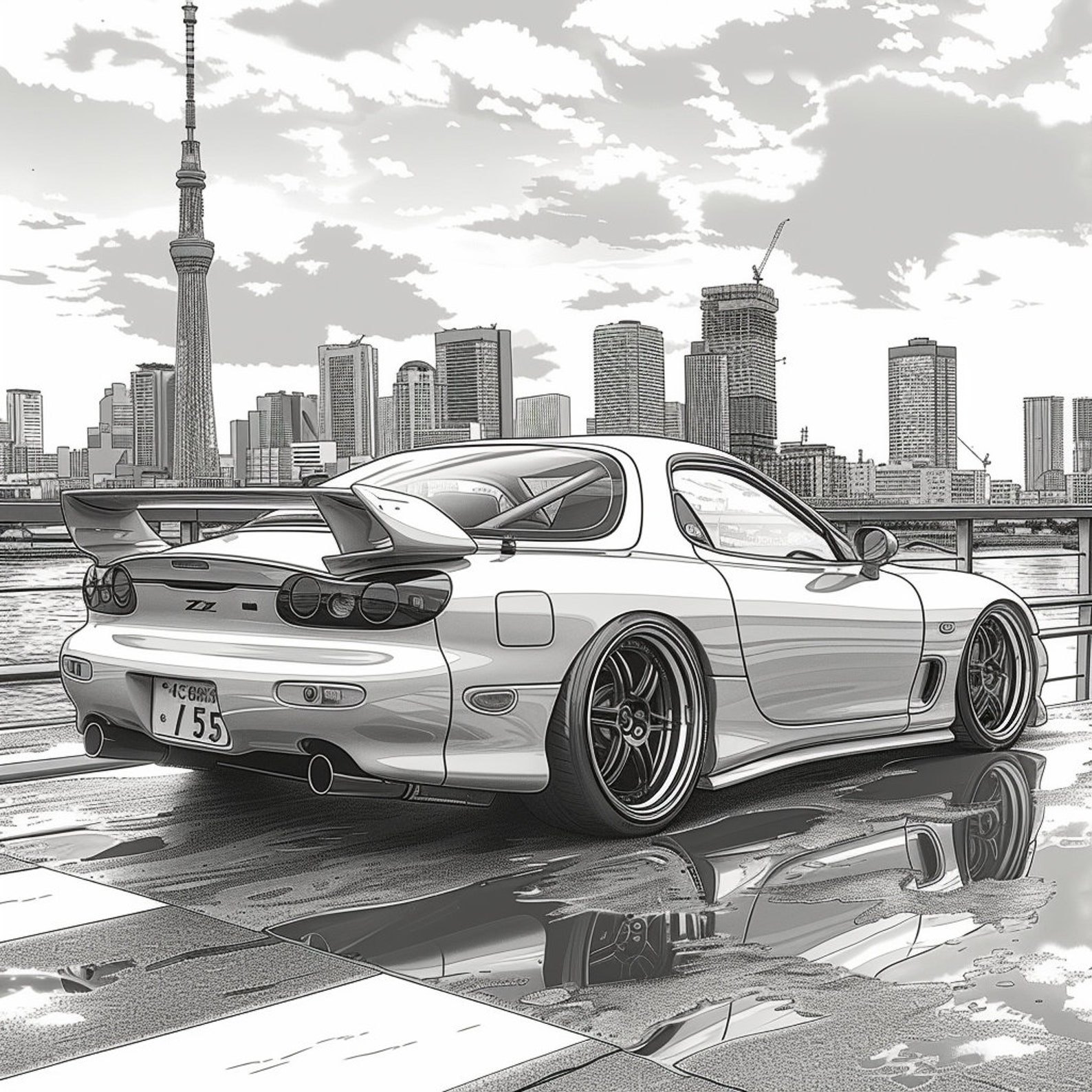 Mazda RX7 Car Culture Coloring Book - Etsy