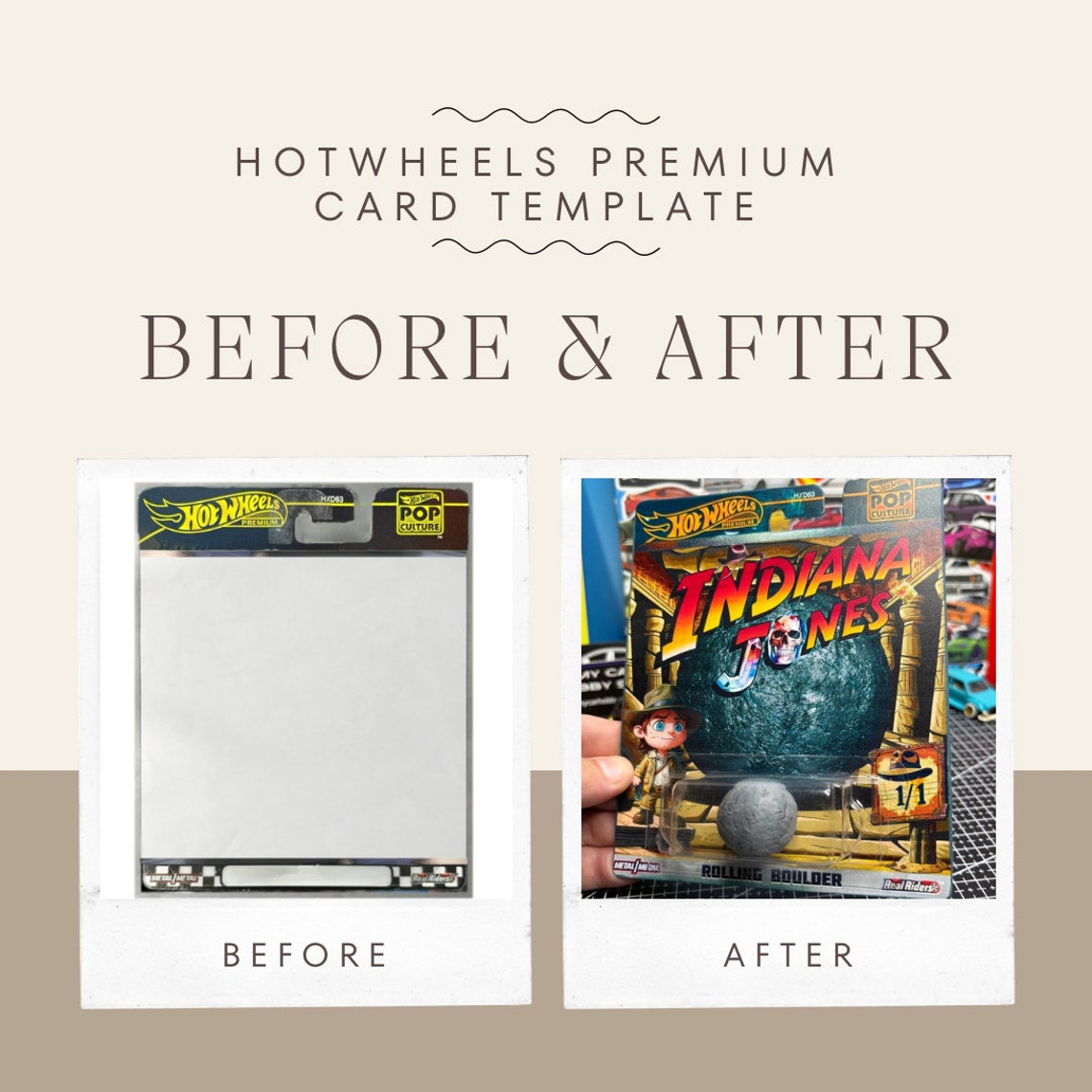 Hotwheels Premium Card Template - Etsy