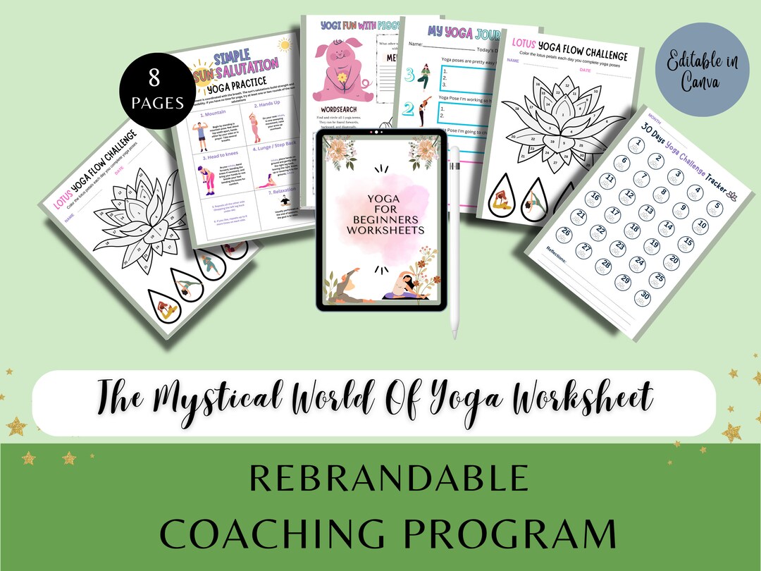 The Mystical World of Yoga Worksheet Worksheet for Yoga - Etsy Australia