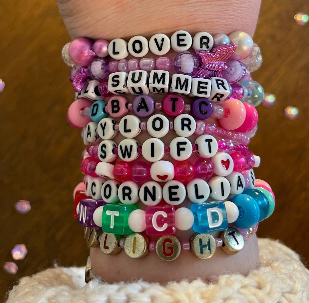 Taylor Swift Swiftie Eras Lover Friendship Bracelets Beaded - Etsy