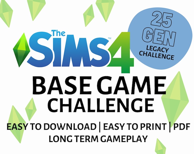 The Sims 4 Base Game Challenge: 25 Generations of Ultimate Base Game ...