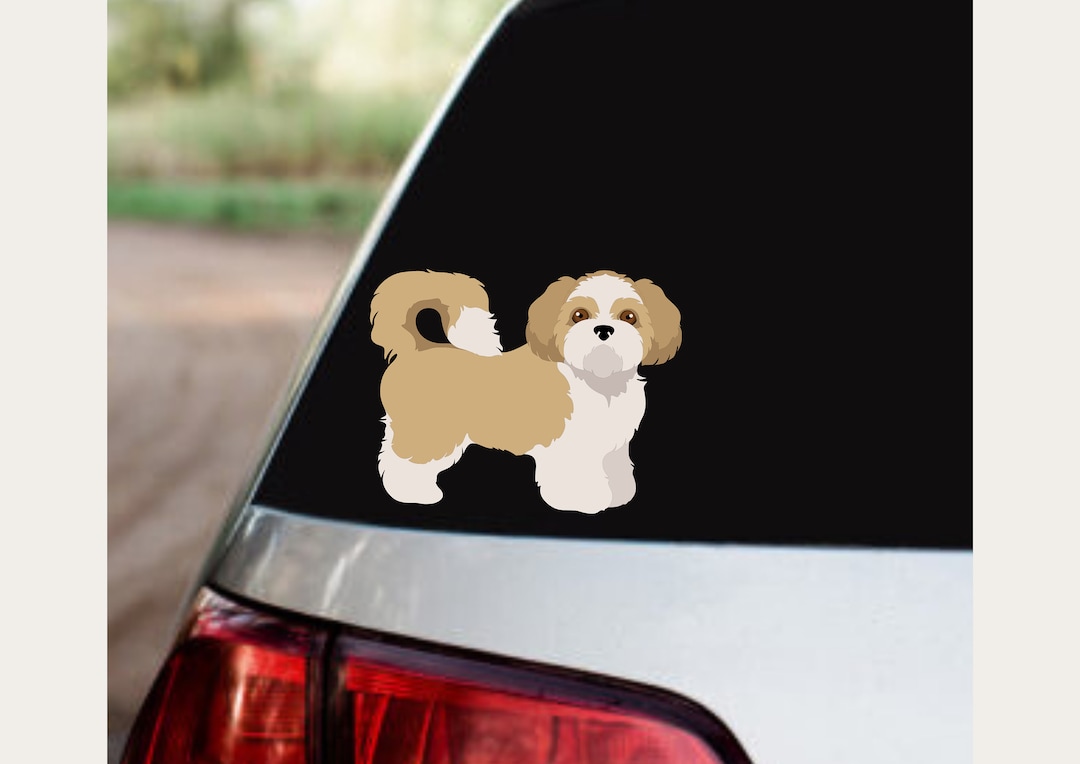 Shih Tzu Breed | Pawsome Doggy Car Decals | Express Your Love for Dogs ...