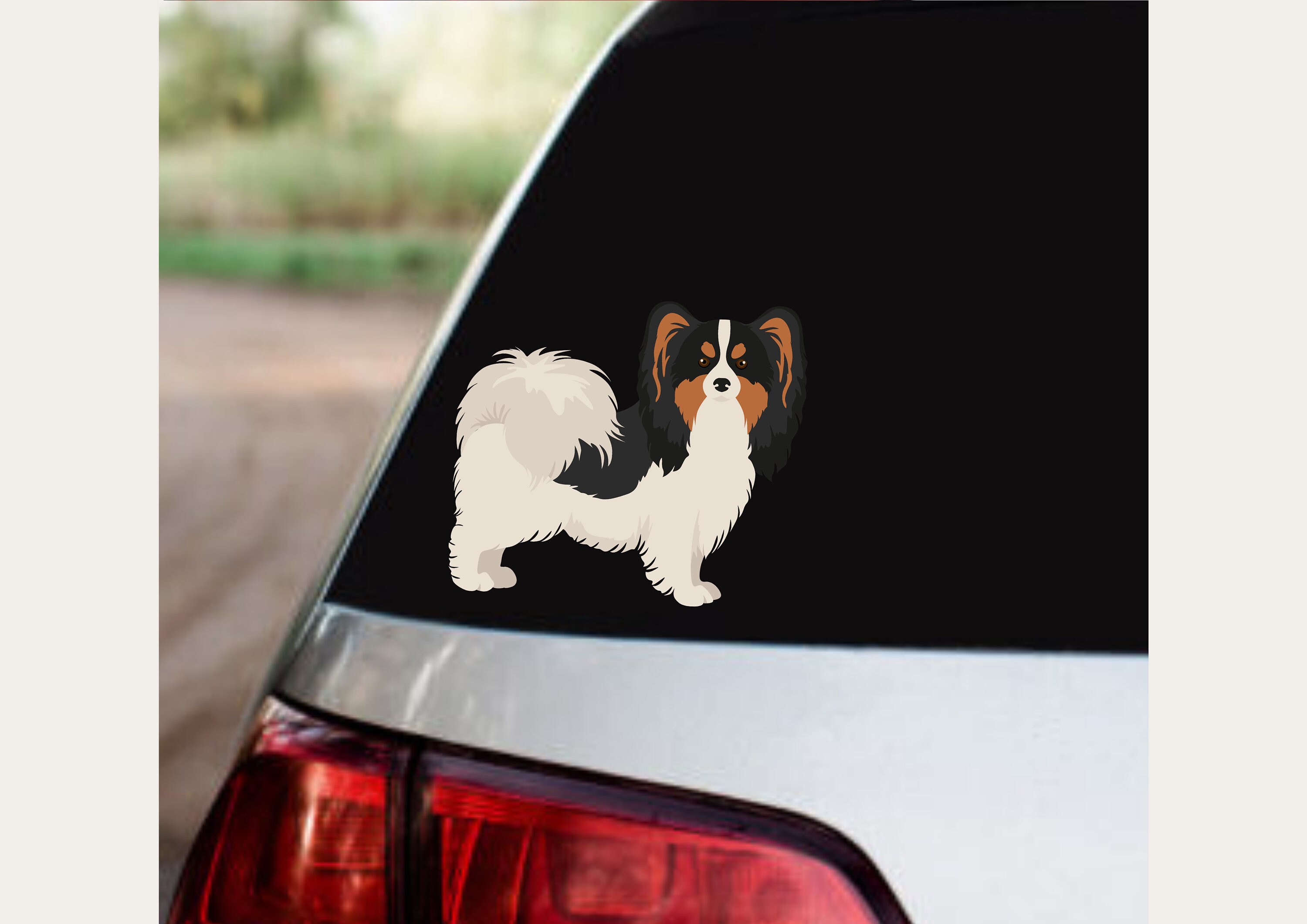 Papillon Breed | Pawsome Doggy Car Decals | Express Your Love for Dogs ...